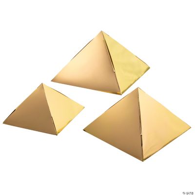 8" x 6 1/2" Egyptian Gold Pyramid Disposable Tabletop Centerpiece ...