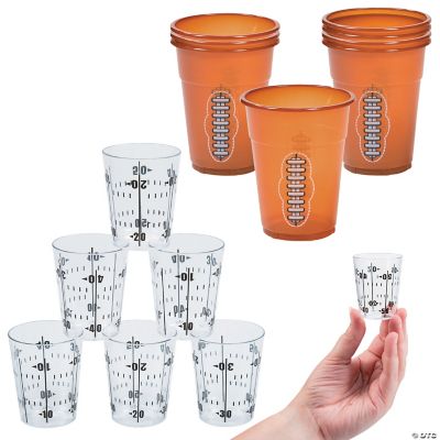 Bulk 100 Pc. Football Party Disposable Plastic Drinkware Kit for 50 ...