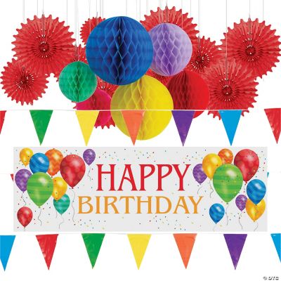 Happy Birthday Banner Decorating Kit - 20 Pc.