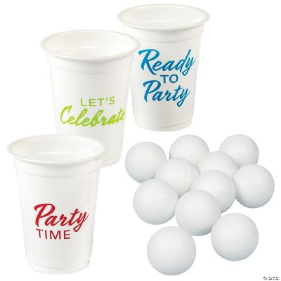 Party Cup & Table Tennis Beer Pong Kit - 62 Pc. | Oriental Trading