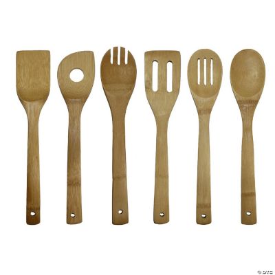 Oceanstar 6 Piece Bamboo Cooking Utensil Set | Oriental Trading