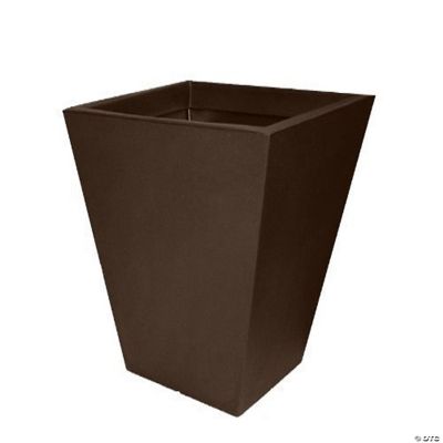 Tusco Products CT18ES Cosmopolitan Square Garden Planter, 18 x 18-Inch ...