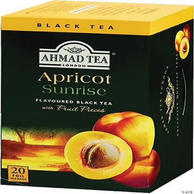 Ahmad Apricot Sunrise Black Tea 20 foil tea bags | Oriental Trading