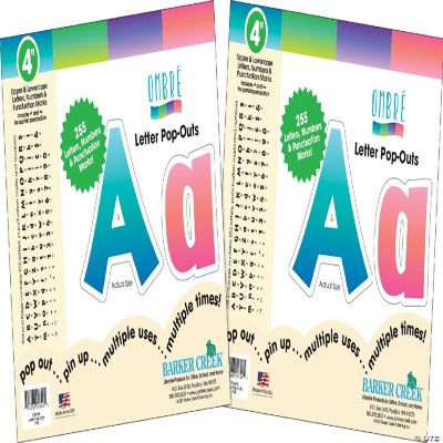 Barker Creek Ombré 4-inch Letter Pop-Outs, 510/Set | Oriental Trading