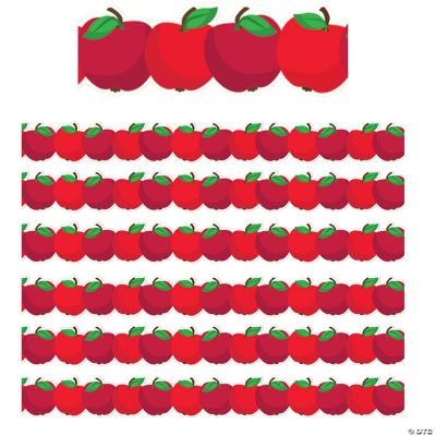 Eureka Apple Die-Cut Extra Wide Deco Trim, 37 Feet Per Pack, 6 Packs ...