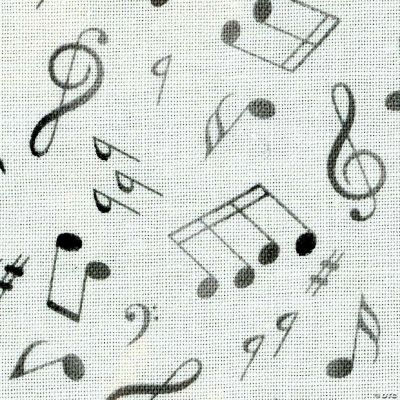 Live Jazz Music Cotton Fabric by Elizabeth's Studio