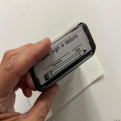Creative Shapes Etc. - Self Inking Teacher Stamp - Sign And Return ...