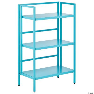 mDesign Modern Industrial 3-Tier Steel Organizer Shelf Rack - Ocean ...