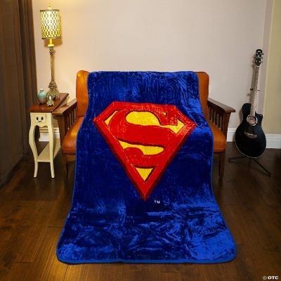 Blanket - DC Faux Fur, Superman Shield QUEEN