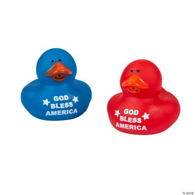 2" Religious God Bless America Rubber Ducks - 12 Pc. | Oriental Trading