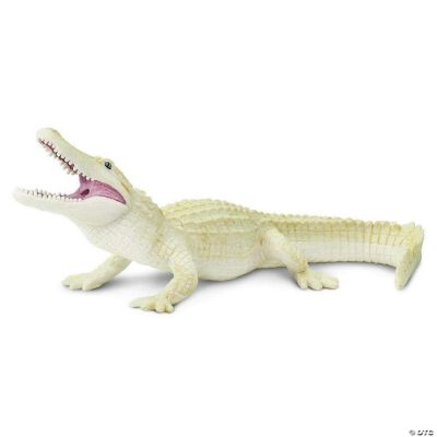 Safari White Alligator Toy | Oriental Trading