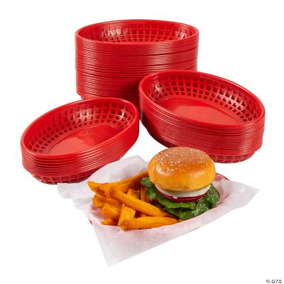 Bulk 60 Pc. Plastic Diner Baskets | Oriental Trading
