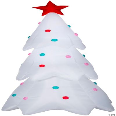 Gemmy Christmas Airblown Inflatable Christmas Tree with Ornaments 8.5 ...