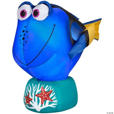 Gemmy Christmas Airblown Inflatable Dory with Base Disney 3 ft Tall blue