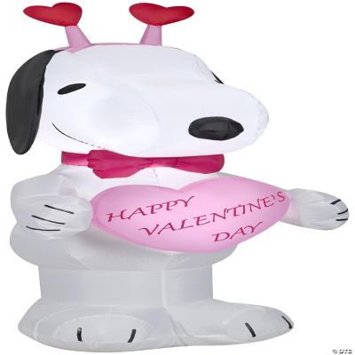 Gemmy Airblown Inflatable Valentine Snoopy 3.5 ft Tall pink
