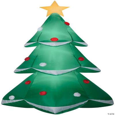 Gemmy Christmas Airblown Inflatable Christmas Tree Giant 10 ft Tall green
