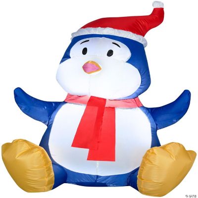 Gemmy Christmas Airblown Inflatable Outdoor Baby Penguin 3.5 ft Tall ...