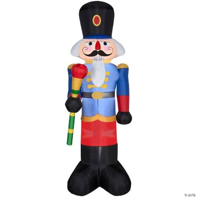 Gemmy Christmas Airblown Inflatable Blue Nutcracker 6.5 ft Tall ...
