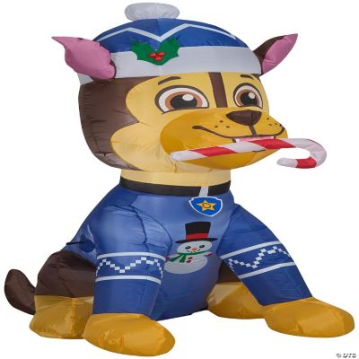 Gemmy Christmas Airblown Inflatable Inflatable Chase in Snowman Sweater ...