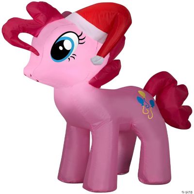 Gemmy Christmas Airblown Inflatable Pinkie Pie with Santa Hat Hasbro 3 ...