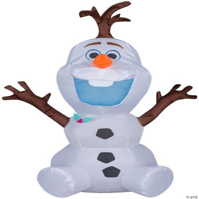 Gemmy Airdorable Christmas Airblown Inflatable Olaf Disney 2 ft Tall white