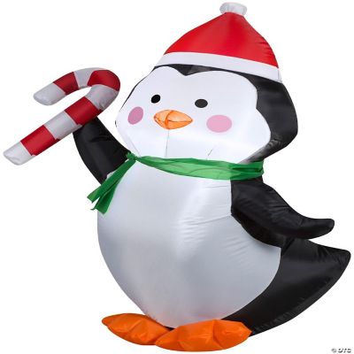 Gemmy Christmas Airblown Inflatable Outdoor Penguin 4 ft Tall Multicolored