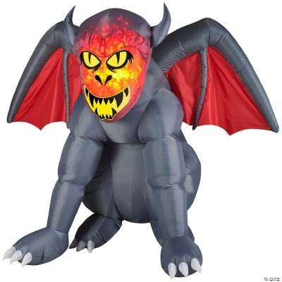 Gemmy Projection Airblown Fire & Ice Gruesome Gargoyle (RRY) 4.5 ft ...