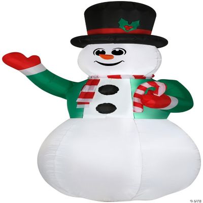 Gemmy Christmas Airblown Inflatable Snowman S LG 9 ft Tall white