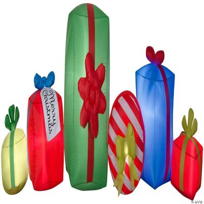 Gemmy Christmas Airblown Inflatable Present Collection Scene 3 ft Tall ...