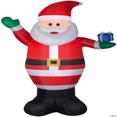 Gemmy Christmas Airblown Inflatable Santa S LG 9 ft Tall red
