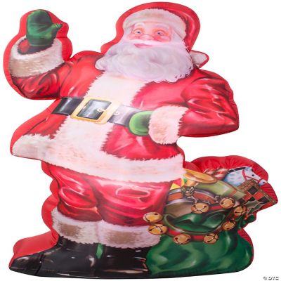 Gemmy Photorealistic Christmas Airblown Inflatable Illustrated Santa ...