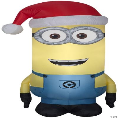 Gemmy Christmas Airblown Inflatable Kevin with Santa Hat Universal 3.5 ...