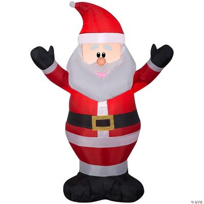 Gemmy Christmas Airblown Inflatable Santa 3.5 ft Tall Multicolored