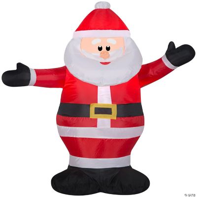 Gemmy Christmas Airblown Inflatable Santa 3.5 ft Tall red