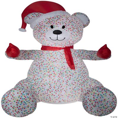 Gemmy Animated Airblown Inflatable Hugging Candy Sprinkles Bear with ...
