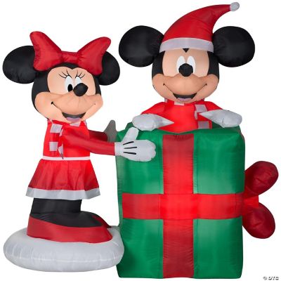Gemmy Animated Airblown Inflatable Minnie with Mickey Popping Out of ...