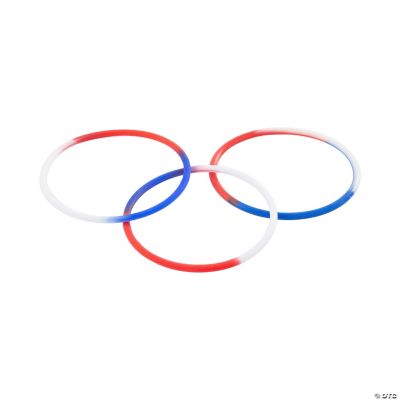 Patriotic Silicone Bangle - 24 Pc. | Oriental Trading