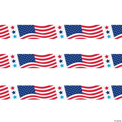 Patriotic American Flag Caution Tape | Oriental Trading