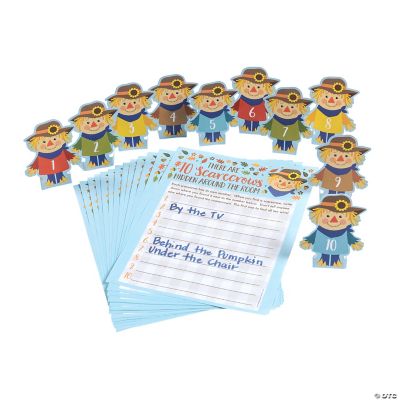 6" x 8" Fall Harvest Find the Scarecrow Hide & Seek Game for 24 ...
