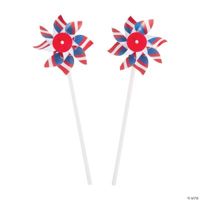 Patriotic Bunting Pinwheels - 36 Pc. | Oriental Trading