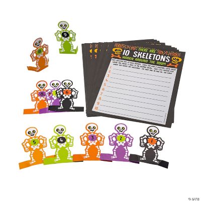 6" x 8" Halloween Find the Skeleton Scavenger Hunt Game - 34 Pc ...