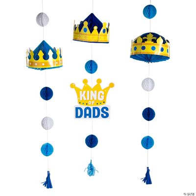 Father’s Day Crowns Tissue Paper Hanging Decorations - 3 Pc. | Oriental ...
