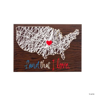 USA String Art Craft - Makes 1 | Oriental Trading