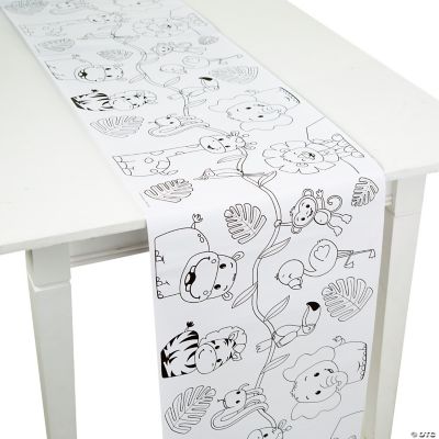Color Your Own Zoo Animal Table Runner | Oriental Trading