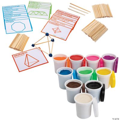 STEM Structures Activity Learning Challenge Kit with Dough - 184 Pc.