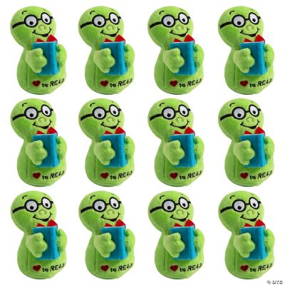 2 1/4" x 4" Green Love to Read Stuffed Bookworms – 12 Pc. | Oriental ...