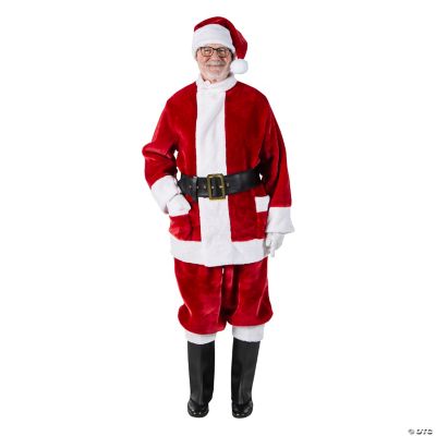 Burgundy Deluxe Santa Suit with Outside Pockets | Oriental Trading