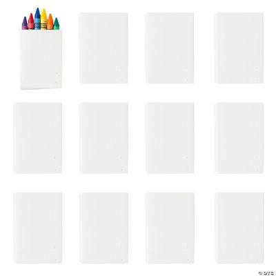 6-Color DIY Blank Crayon Boxes - 12 Boxes | Oriental Trading
