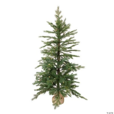 Melrose International LED Pine Tree in Burlap, 4 Feet | Oriental Trading