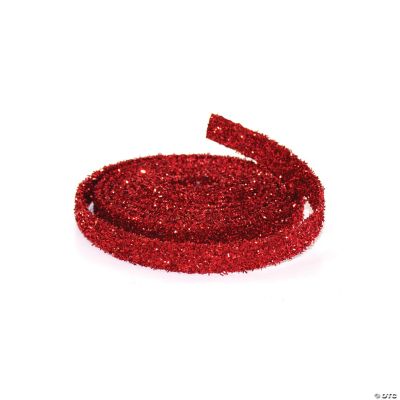 Melrose International Red Glitter Ribbon, 15 Feet (12 Rolls) | Oriental ...